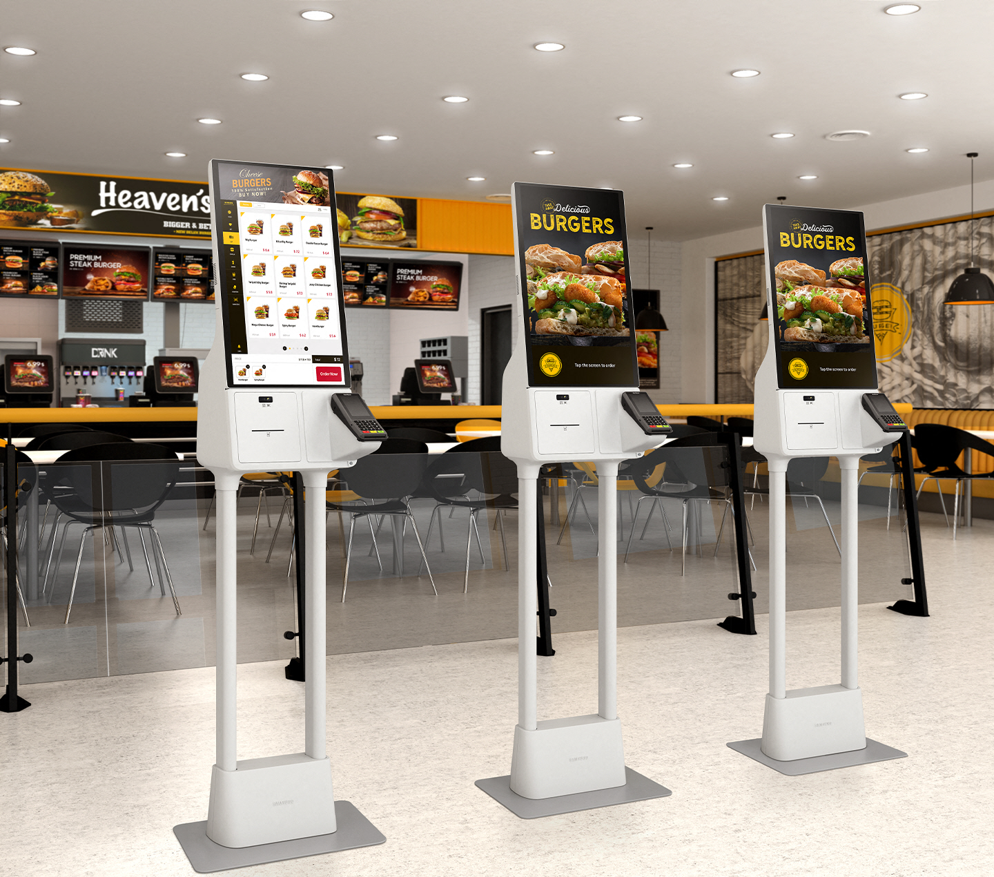 Samsung Unveils All In One Kiosk For Contactless Ordering And Payment 