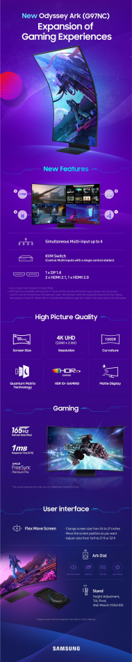 Samsung Odyssey Ark 2nd Gen – Epic Screen, Epic Play