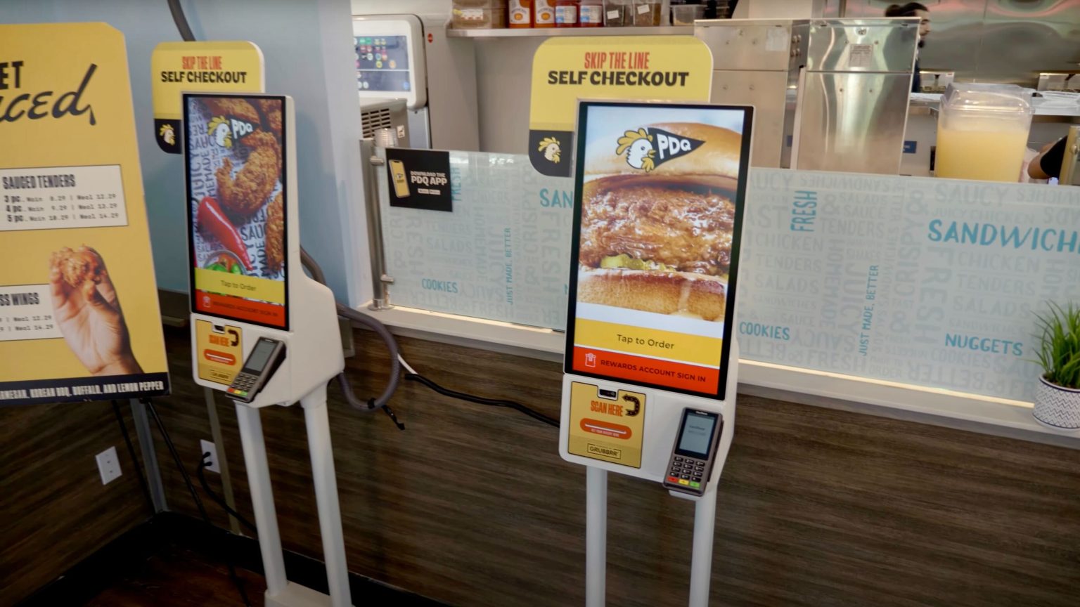PDQ Chicken Selects Samsung Kiosks Powered by GRUBBRR for In-Store Self-Ordering Technology