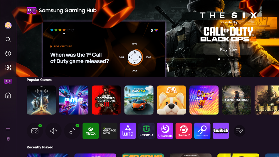 Samsung Gaming Hub Welcomes the Biggest Xbox Game Pass Titles